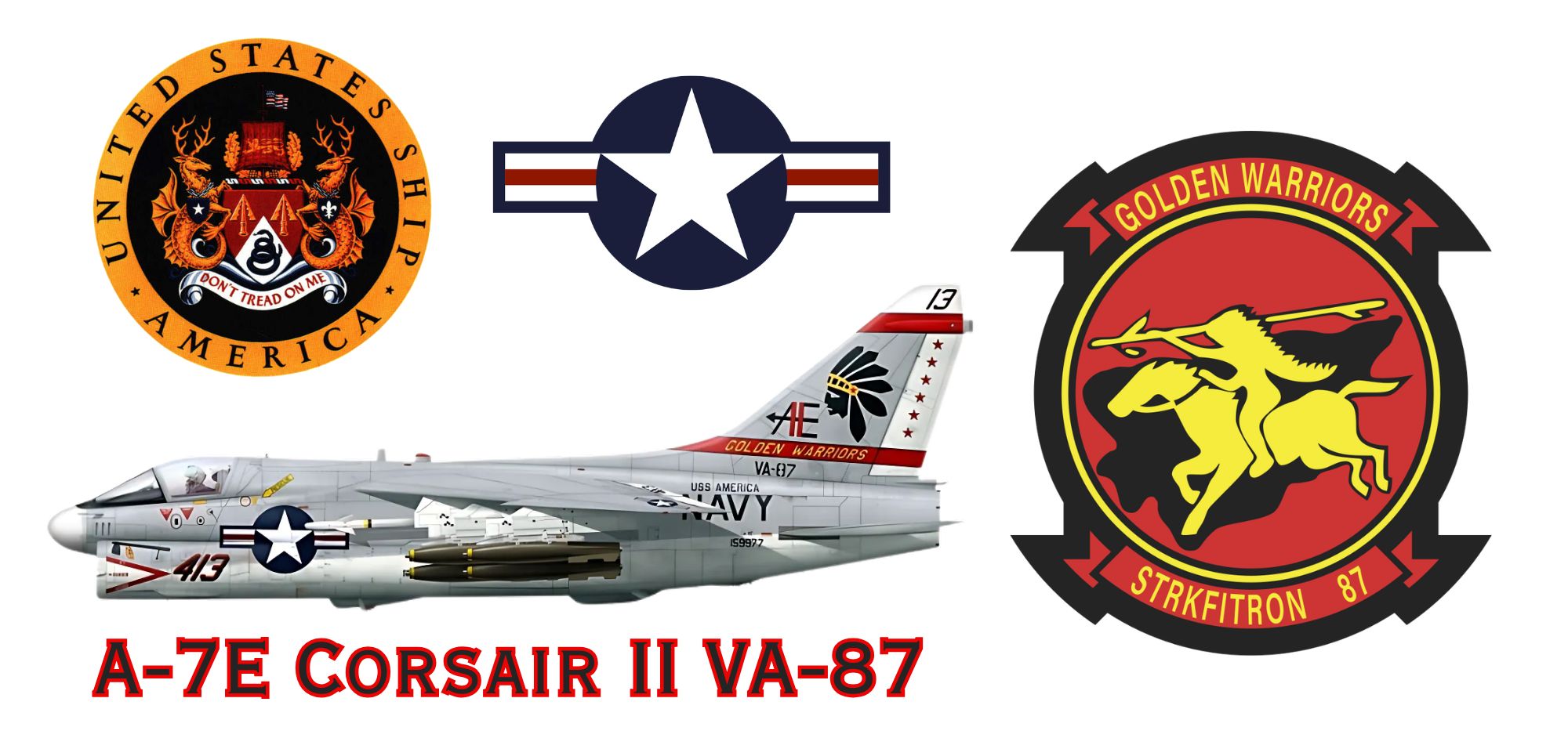 A-7E Corsair II VA-87 mug